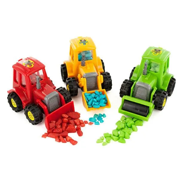 Bubble Dozer Bubblegum Nugget Filled Contruction Trucks: 12-Piece Box – Candy Warehouse