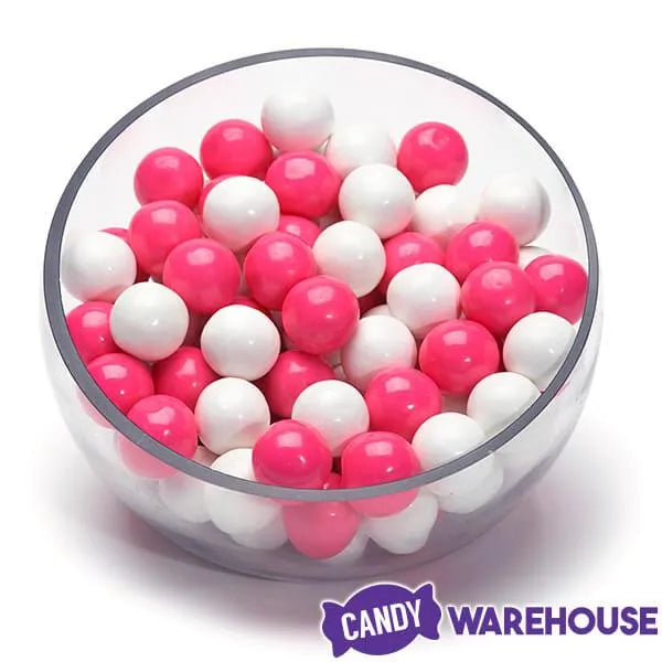 Gumballs Color Combo - Pink and White: 4LB Box – Candy Warehouse