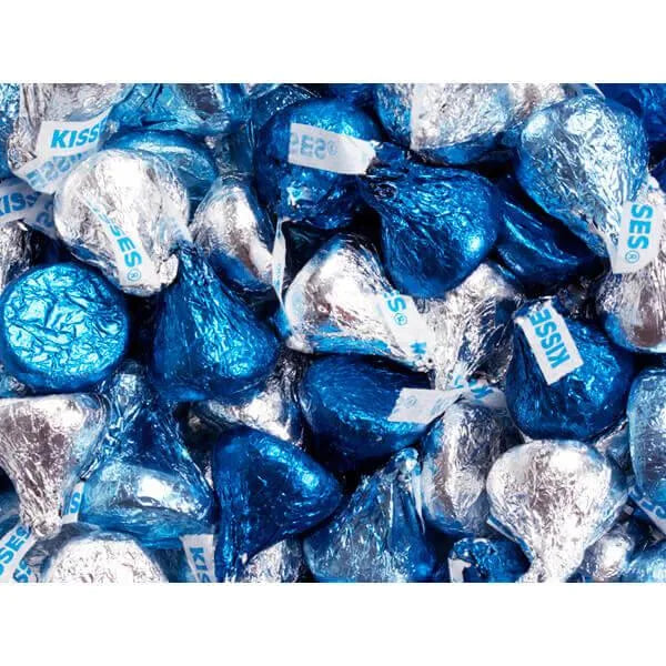 Blue Foil Hershey Kisses