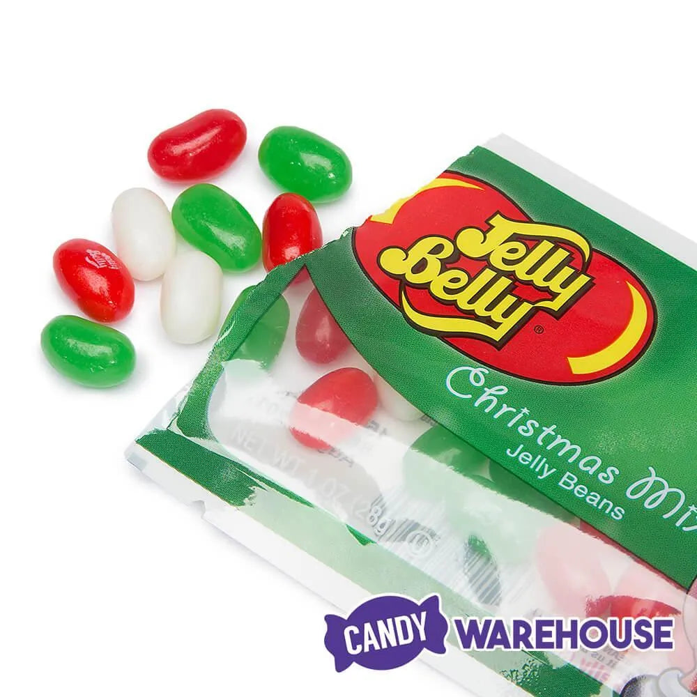 Jelly Belly Christmas Mix Jelly Beans 1-Ounce Packs: 30-Piece Display ...