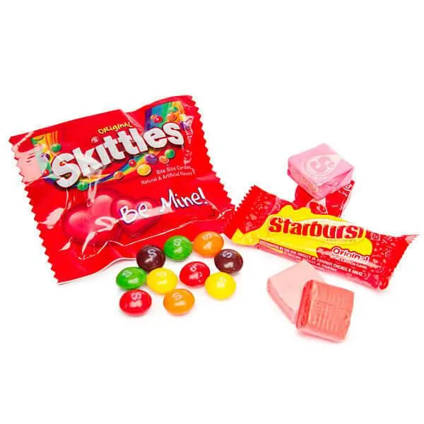 Starburst and Skittles Valentine Candy Packs: 45-Piece Bag – Candy ...