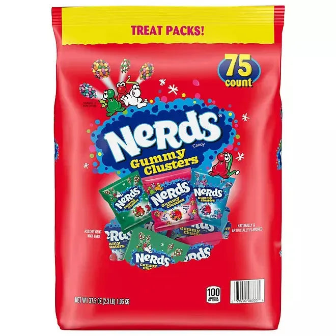 Nerds Christmas Gummy Clusters Treat Size: 75-Piece Bag – Candy Warehouse