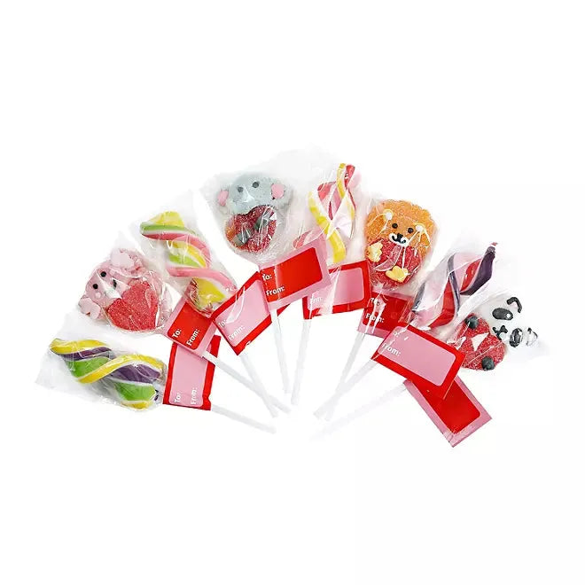 Valentine's Day Character & Swirl Jelly Pops: 24-Piece Box – Candy ...