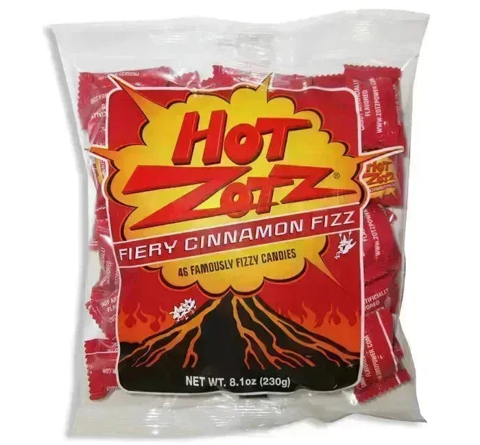 Hot Zotz Fiery Cinnamon Fizz Candy: 6LB Case – Candy Warehouse