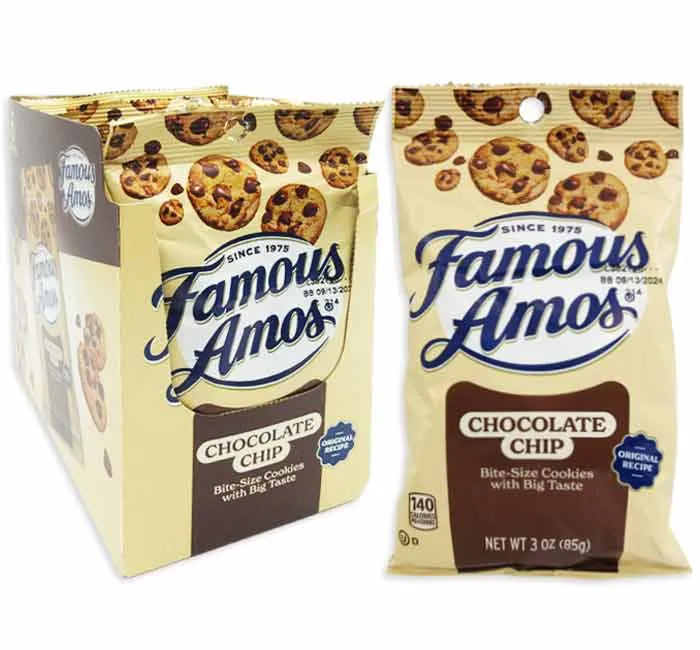 Famous Amos Chocolate Chip Cookies: 6-Piece Box – Candy Warehouse