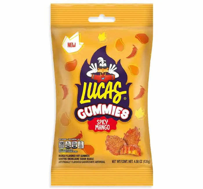 Lucas Spicy Mango Gummies: 12-Piece Case – Candy Warehouse