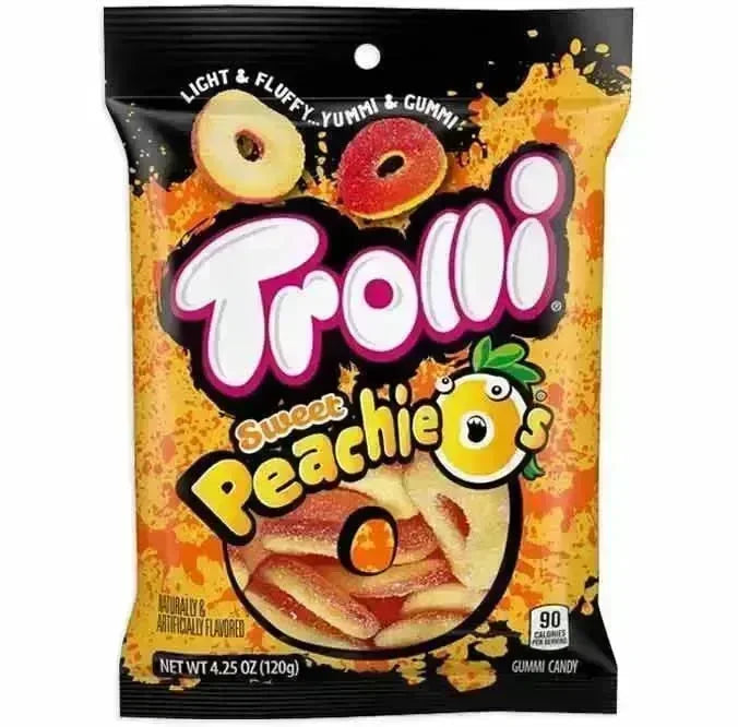 Trolli Peachie O's Peach Gummy Rings: 3LB Case – Candy Warehouse