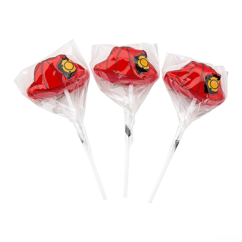 Firefighter Hat Shaped Lollipops: 12-Piece Box – Candy Warehouse