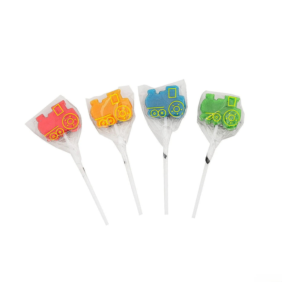 Train Shaped Lollipops: 12-Piece Box – Candy Warehouse
