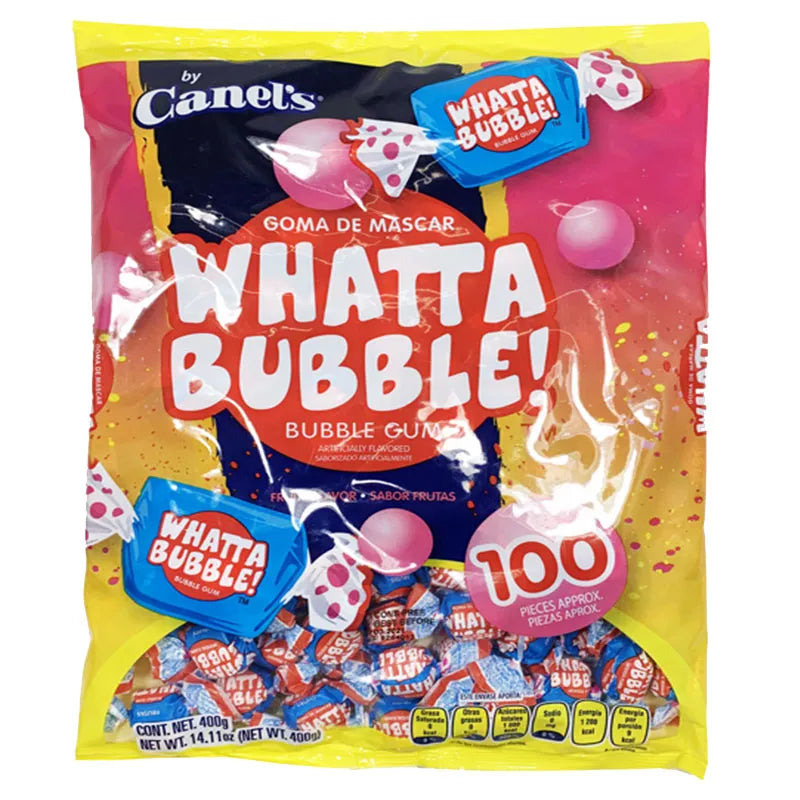 Canel's Whatta Bubble Bubblegum: 100-Piece Bag – Candy Warehouse