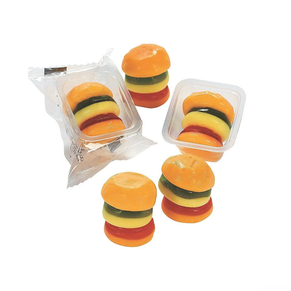 Gummy Mini Burgers Candy: 40-Piece Box – Candy Warehouse