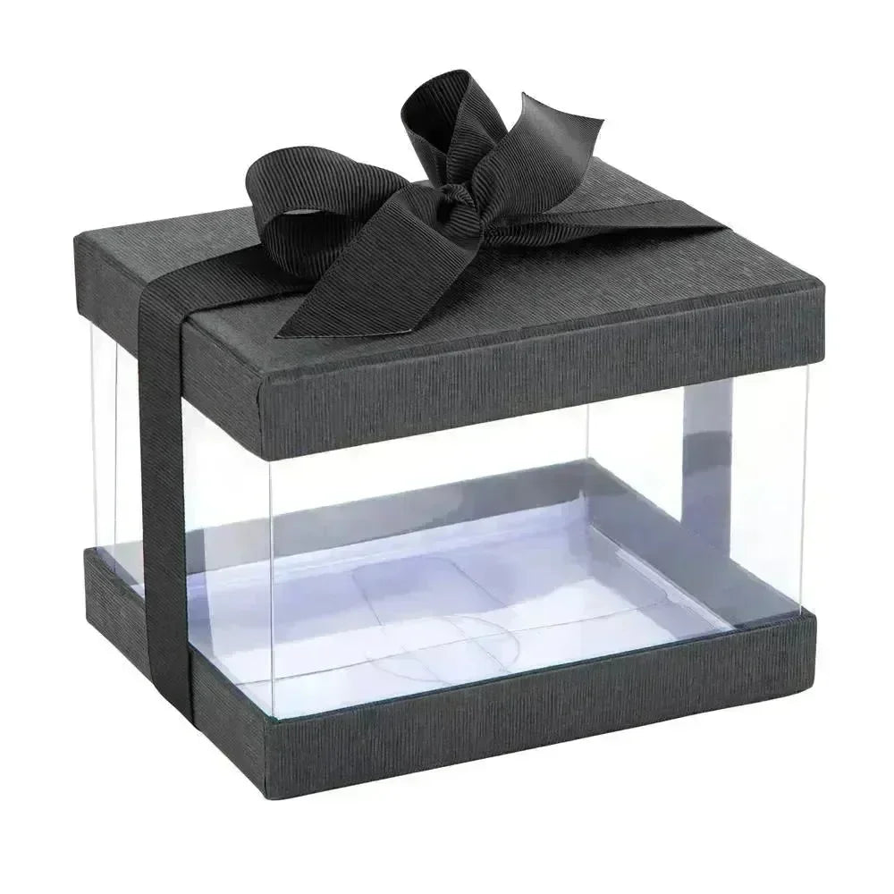 Plastic Gift Boxes Elegant Party Favor Black 5X4X3.5 – Candy Warehouse