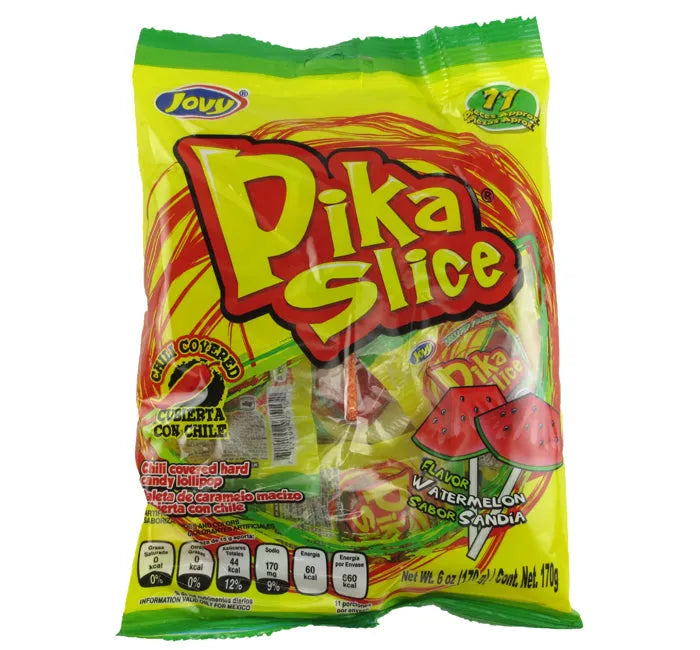 Jovy Pika Slice Watermelon Chili Lollipop Peg Bags: 24-Piece Case ...