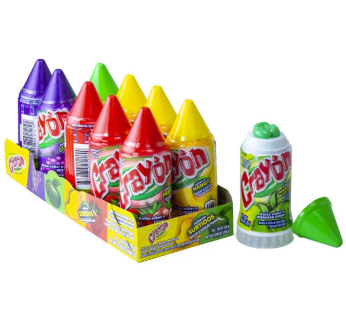 Pelon Crayon - Assorted: 10-Piece Display – Candy Warehouse