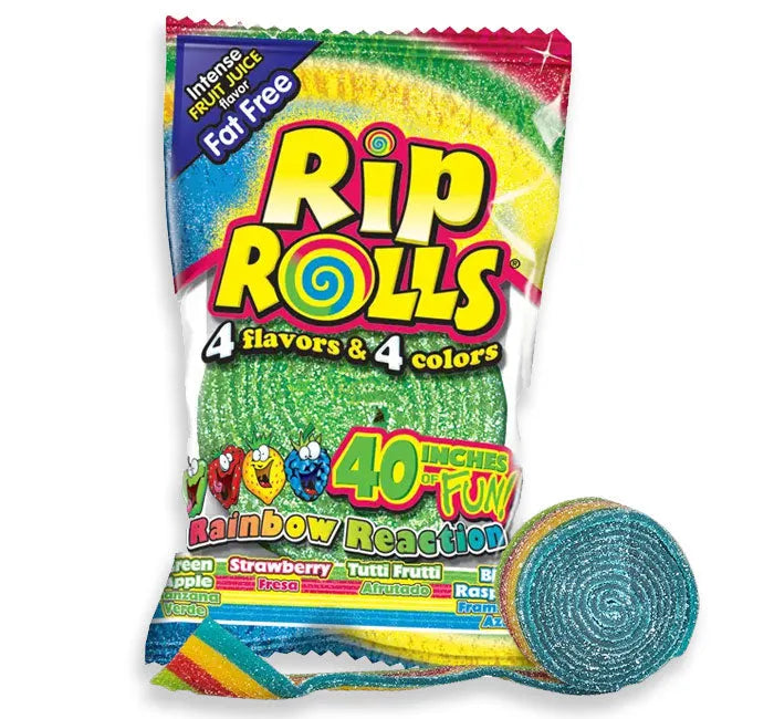 Rainbow Rip Rolls: 24-Piece Box – Candy Warehouse