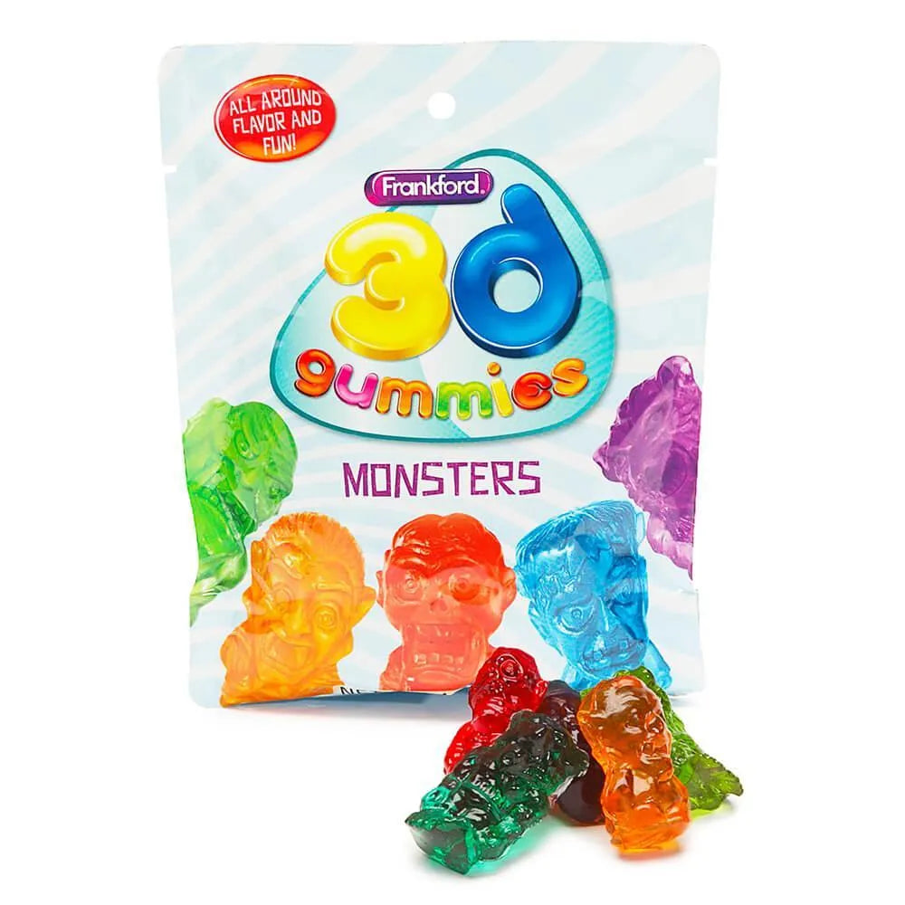 3D Gummy Monsters Candy Bags: 10-Piece Set – Candy Warehouse