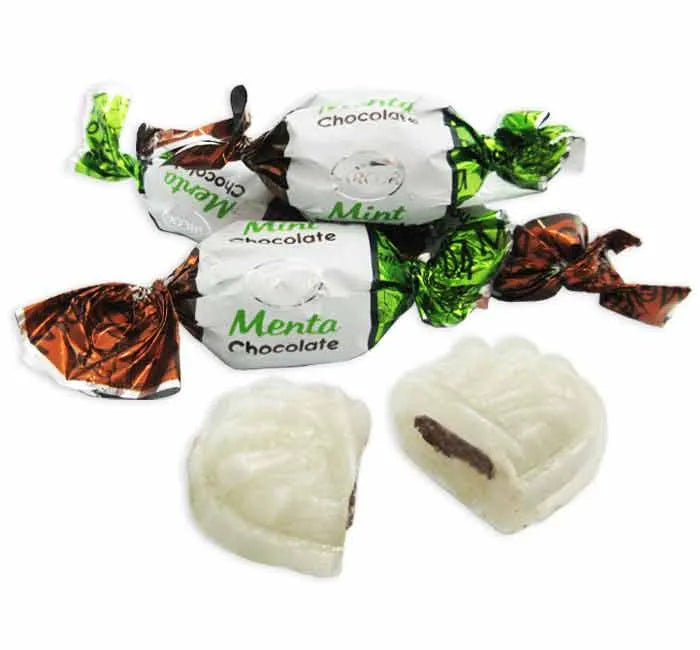 Arcor Chocolate Filled Menta Mint Candy: 6LB Bag – Candy Warehouse