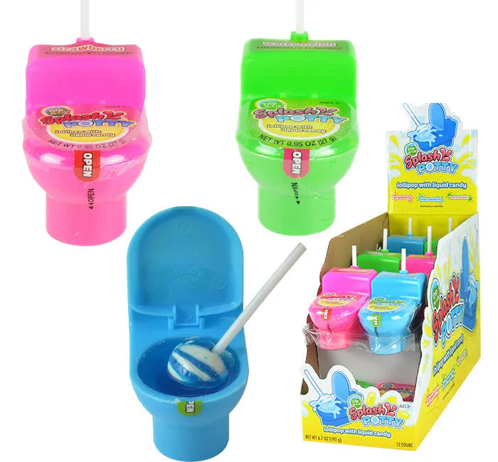 Splashy Potty Dip Candy Toilets: 12-Piece Box – Candy Warehouse