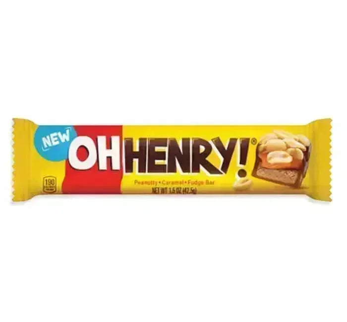 Oh' Henry Candy Bars: 24-Piece Box – Candy Warehouse