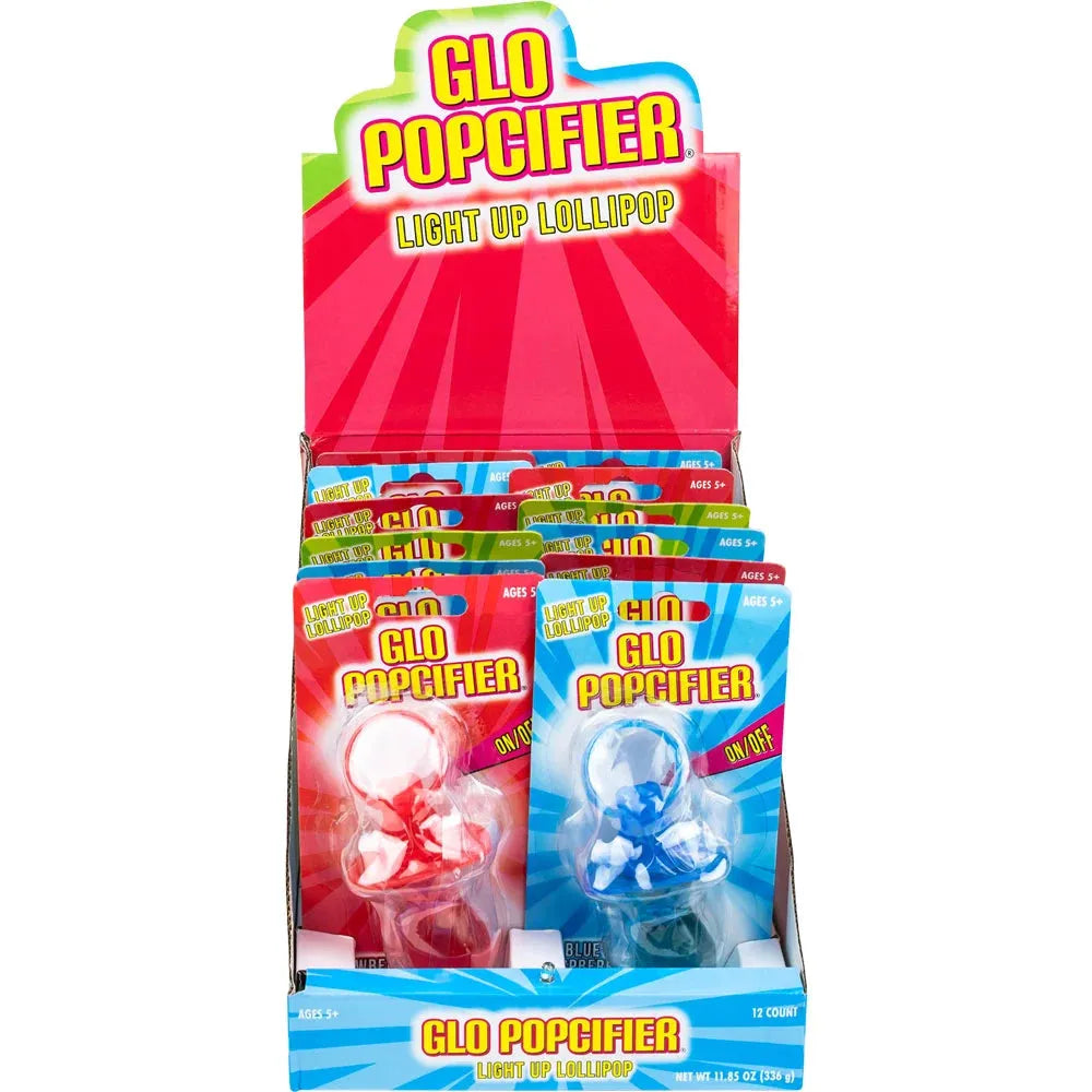 Glo Pacifier Light Up Lollipop: 12-Piece Display – Candy Warehouse