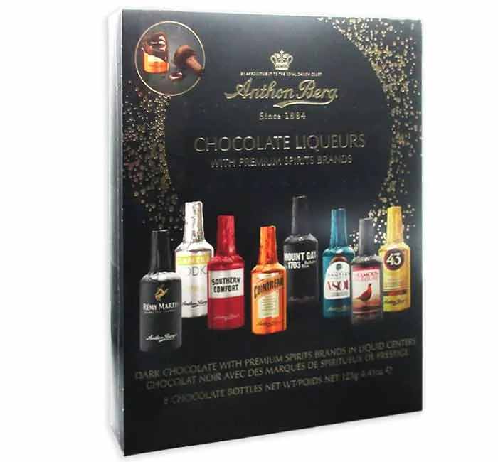 Anthon Berg Chocolate Liqueurs 8 Piece Bottles Gift Pack: 15-Pack Case ...