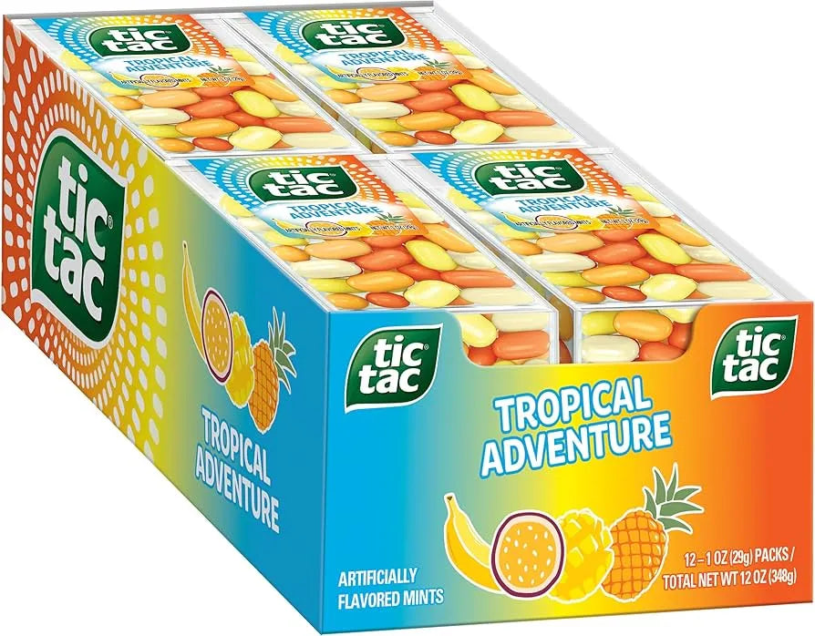 Tic Tac Tropical Adventure Dispensers: 12-Piece Box – Candy Warehouse