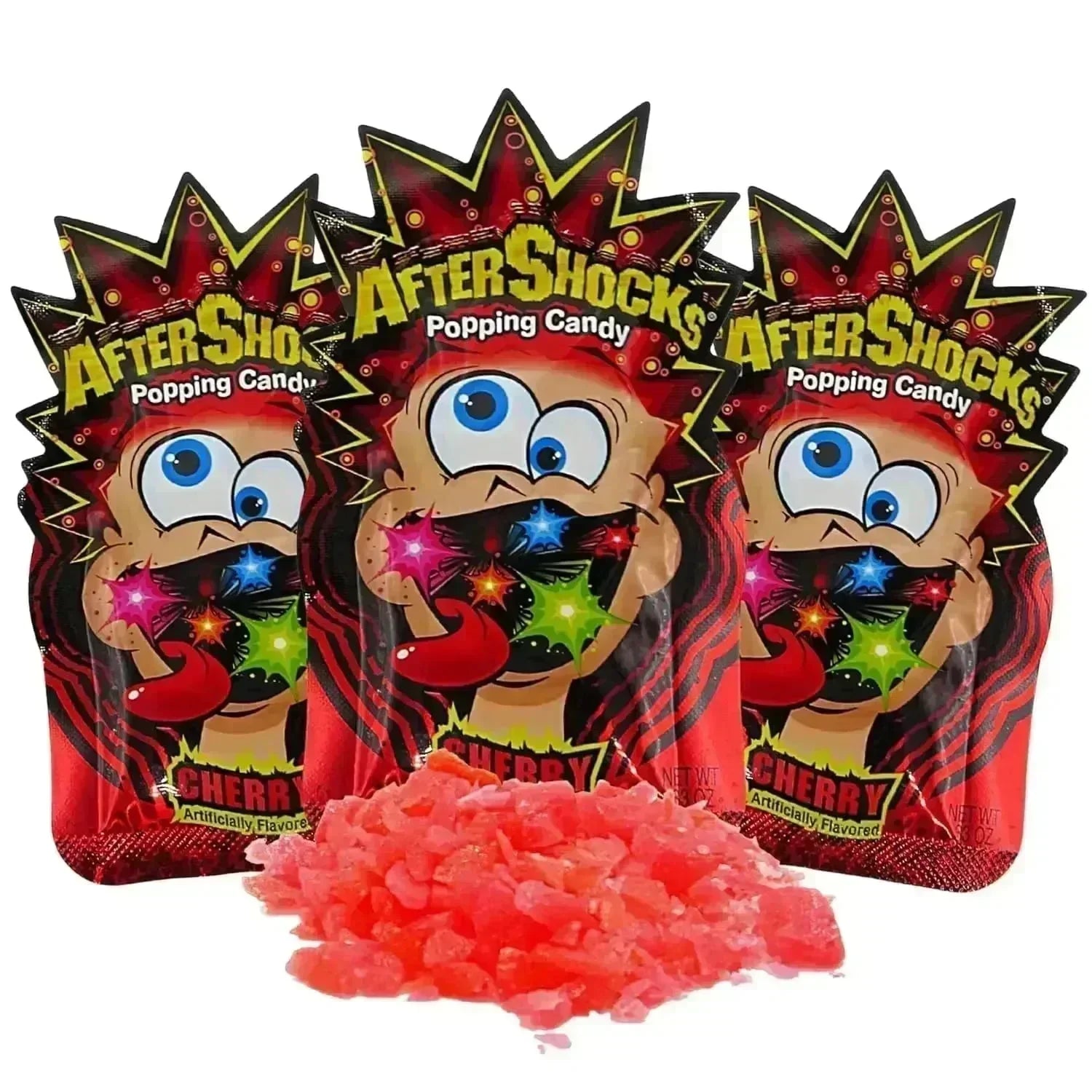 Aftershocks Popping Candy - Cherry: 24-Piece Box – Candy Warehouse