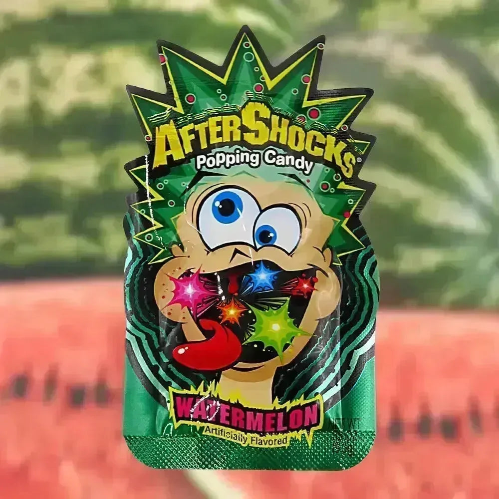 Aftershocks Popping Candy - Watermelon: 24-Piece Box – Candy Warehouse
