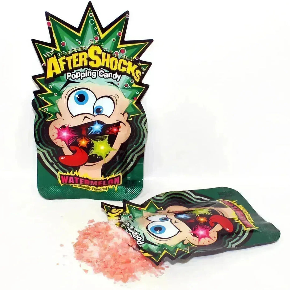 Aftershocks Popping Candy - Watermelon: 24-Piece Box – Candy Warehouse