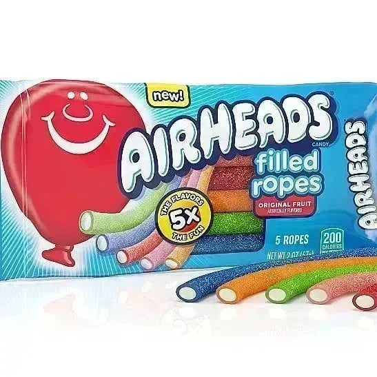 Airheads Filled Ropes Assorted Candy: 18-Piece Display – Candy Warehouse
