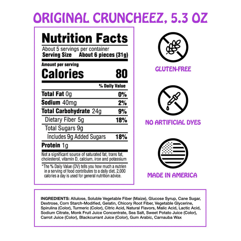 Rotten Gummy Cruncheez, 5.3 Ounce XL Share Size – Candy Warehouse