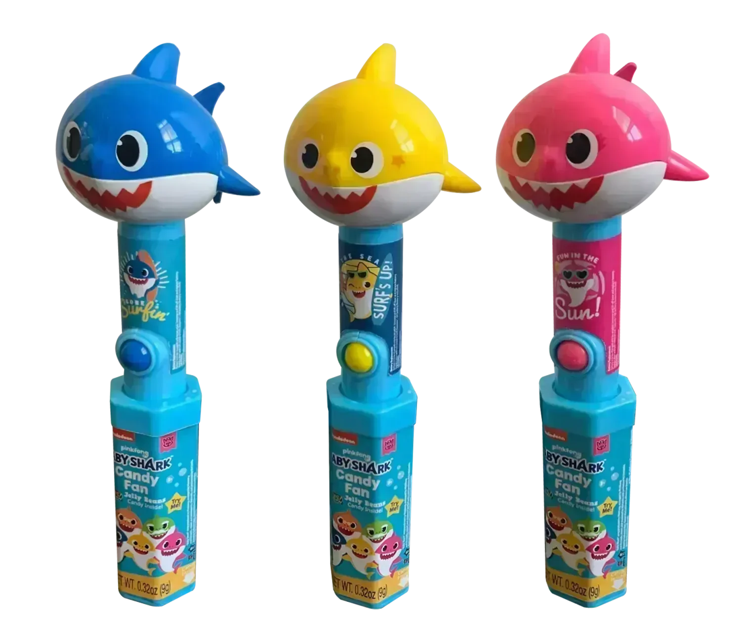 Baby Shark Candy Fan with Jelly Beans: 12-Piece Display – Candy Warehouse