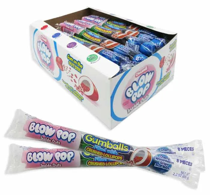 Blow Pop Inside-Out 8-Ball Tube: 24-Piece Box – Candy Warehouse