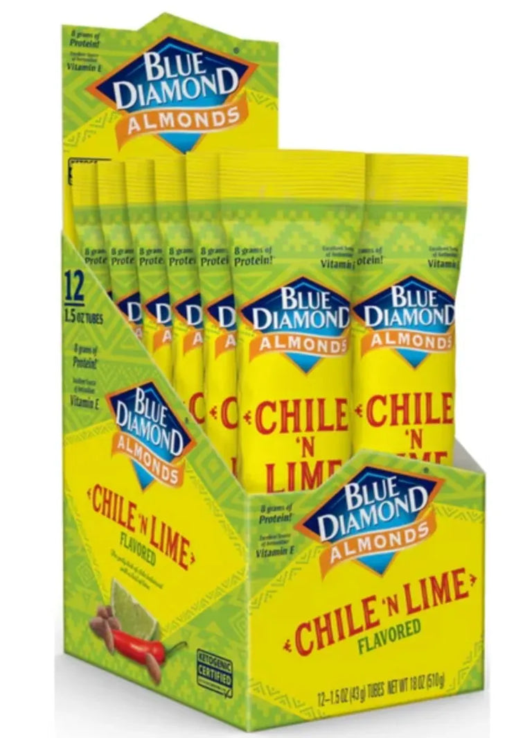 Blue Diamond Chile N Lime Almonds: 12-Piece Box – Candy Warehouse