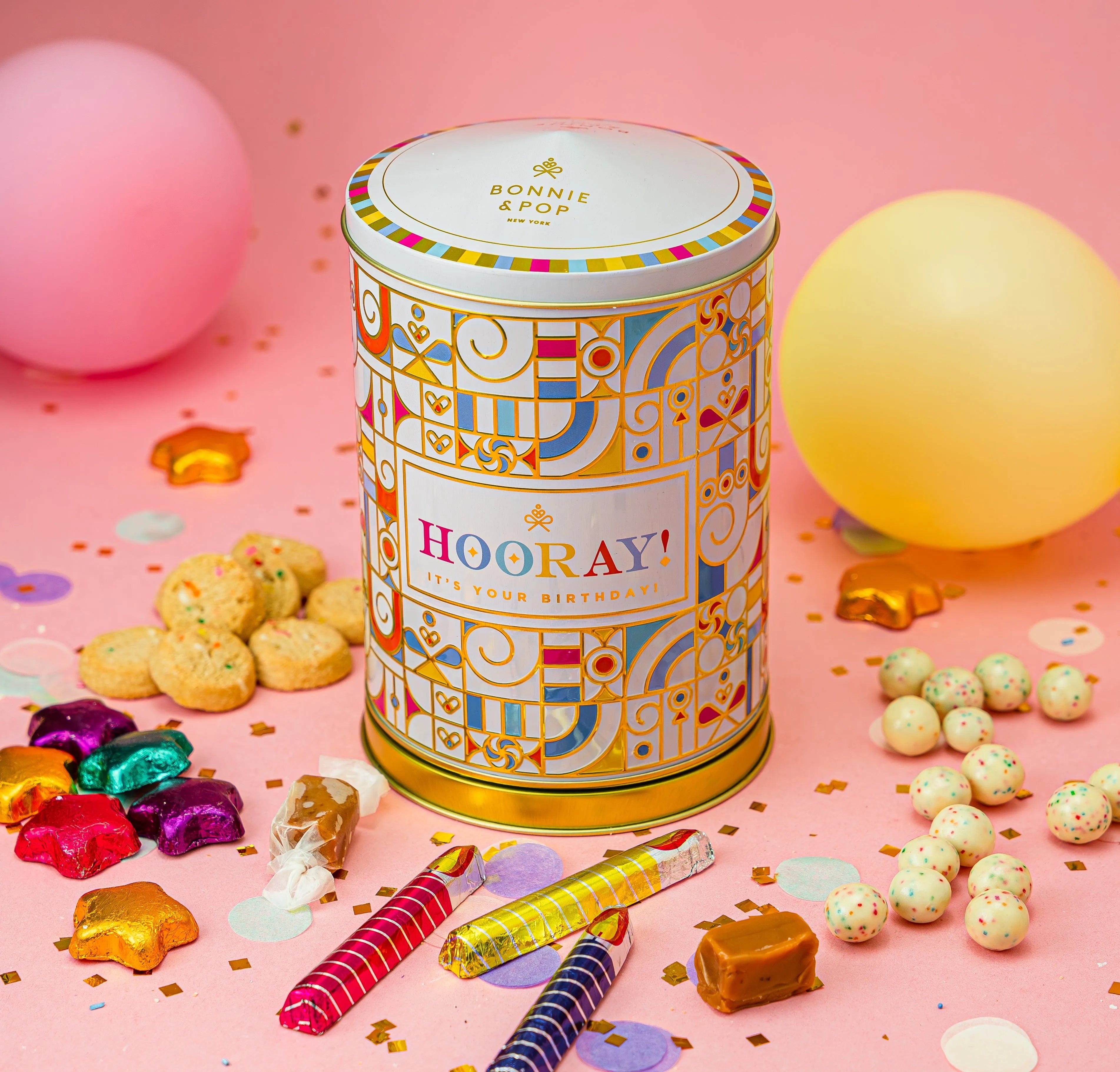 Bonnie and Pop Happy Birthday Tin – Candy Warehouse