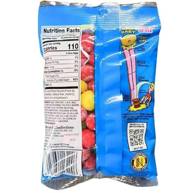 Cry Baby Sour Chews Peg Bags: 8-Piece Case – Candy Warehouse