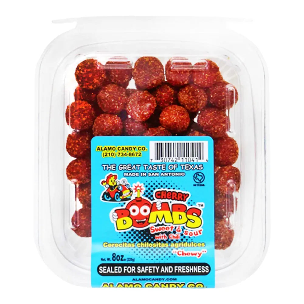 Alamo Candy Company Cherry Bombs Tubs: 24-Piece Case – Candy Warehouse