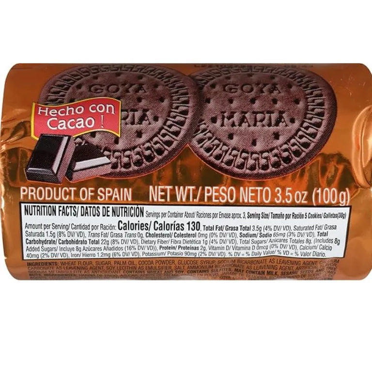 Goya Chocolate Maria Cookies: 8-Piece Box – Candy Warehouse