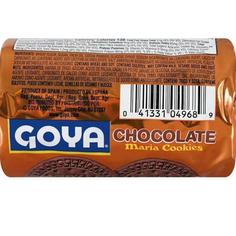 Goya Chocolate Maria Cookies: 8-Piece Box – Candy Warehouse