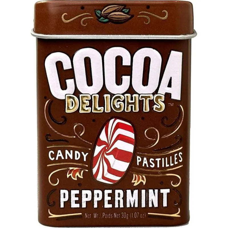 Cocoa Delights Peppermint Candy Pastilles: 12-Piece Box – Candy Warehouse