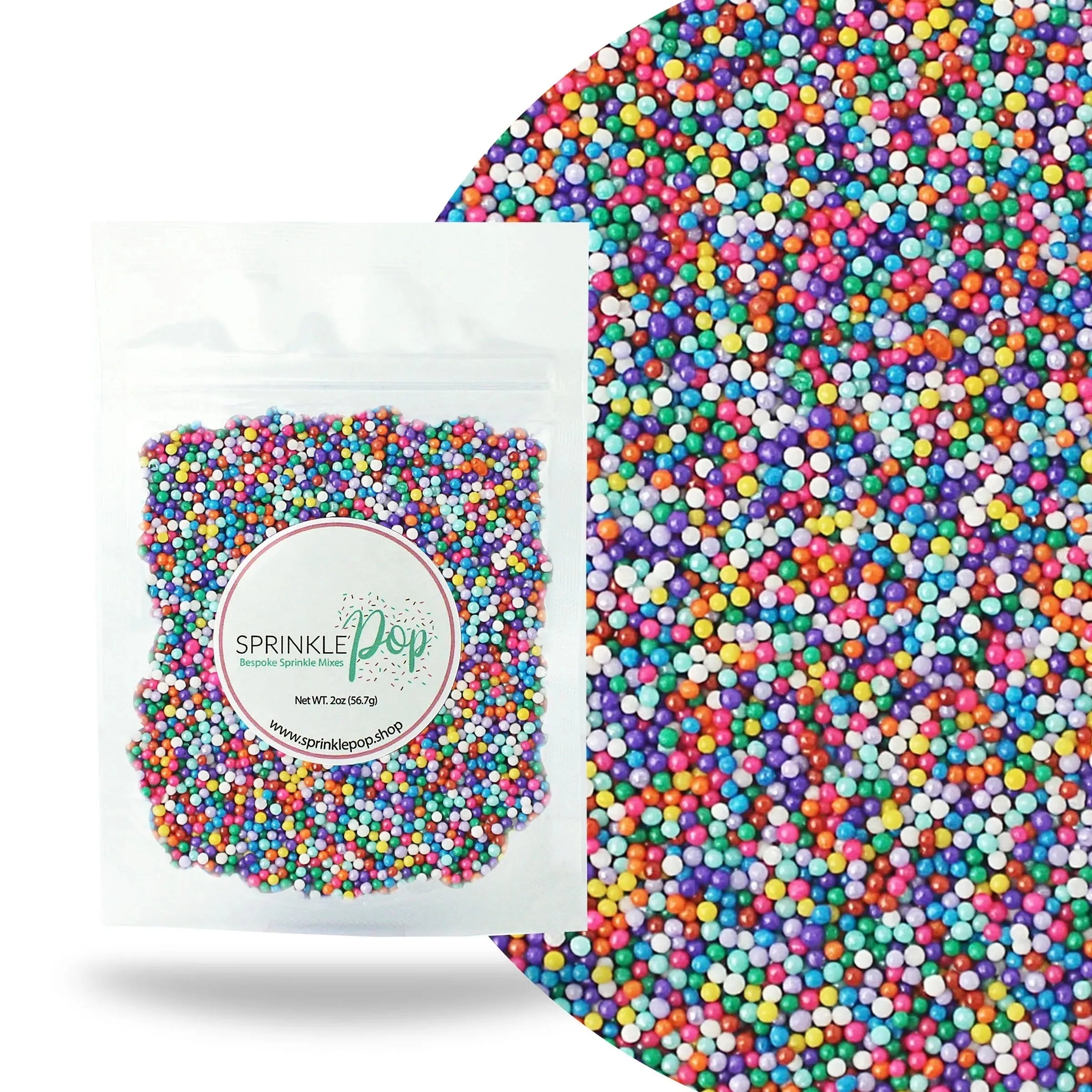 Sprinkle Pop Cool Rainbow Nonpareil Sprinkle Mix – Candy Warehouse