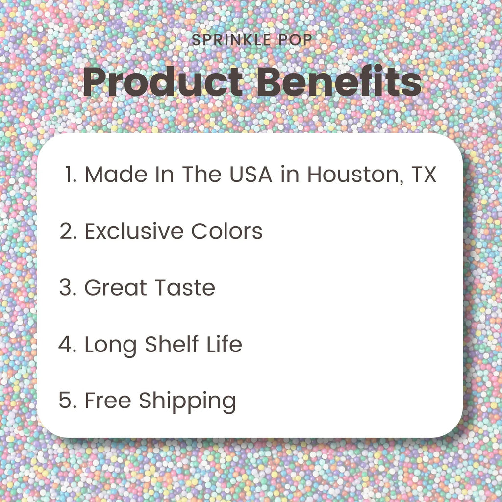 Sprinkle Pop Cool Rainbow Nonpareil Sprinkle Mix | Candy Warehouse
