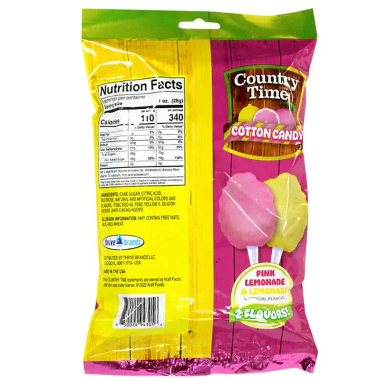 Country Time Cotton Candy Peg Bags: 12-Piece Box – Candy Warehouse
