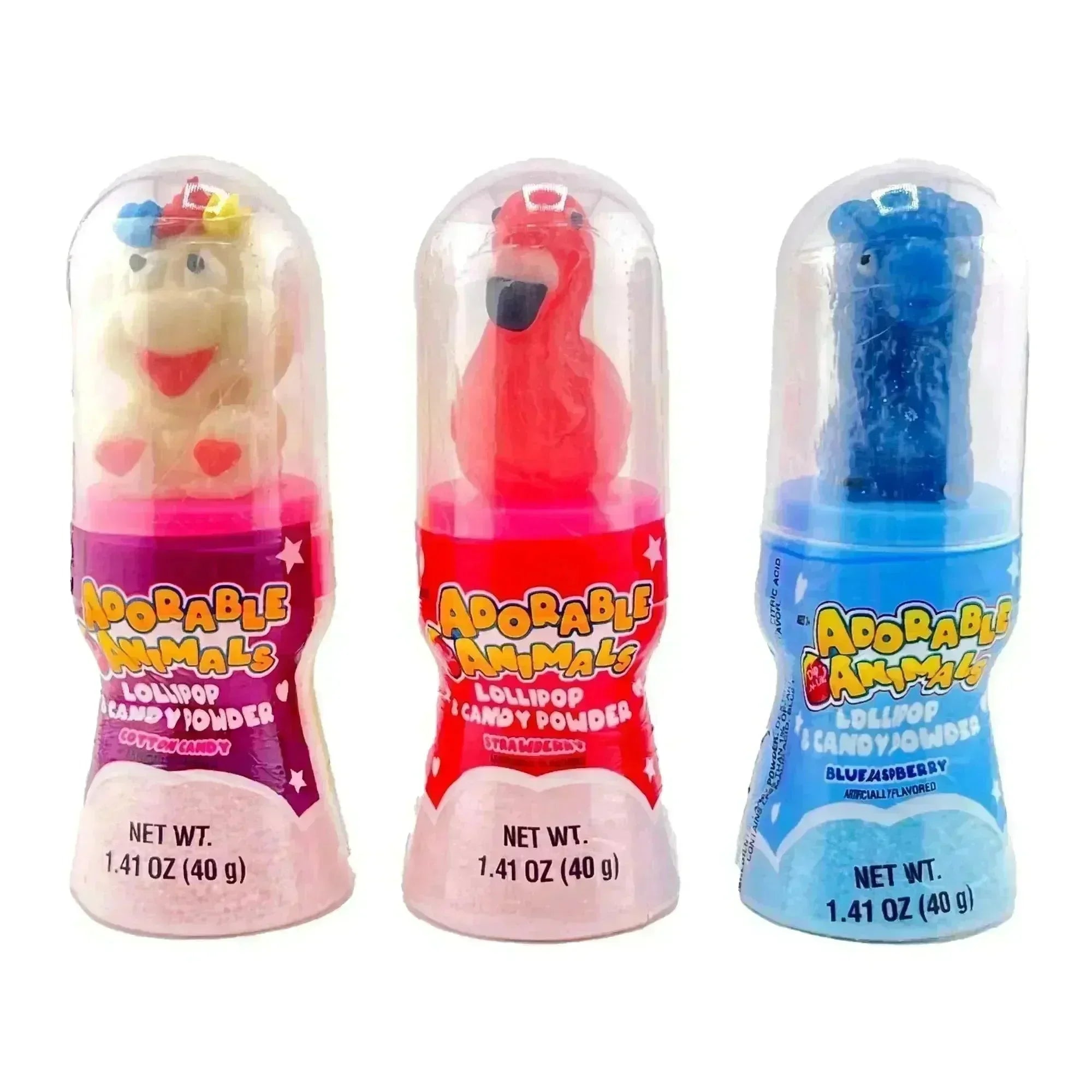 Dip-N-Lik Adorable Animal Lollipops: 12-Piece Display – Candy Warehouse