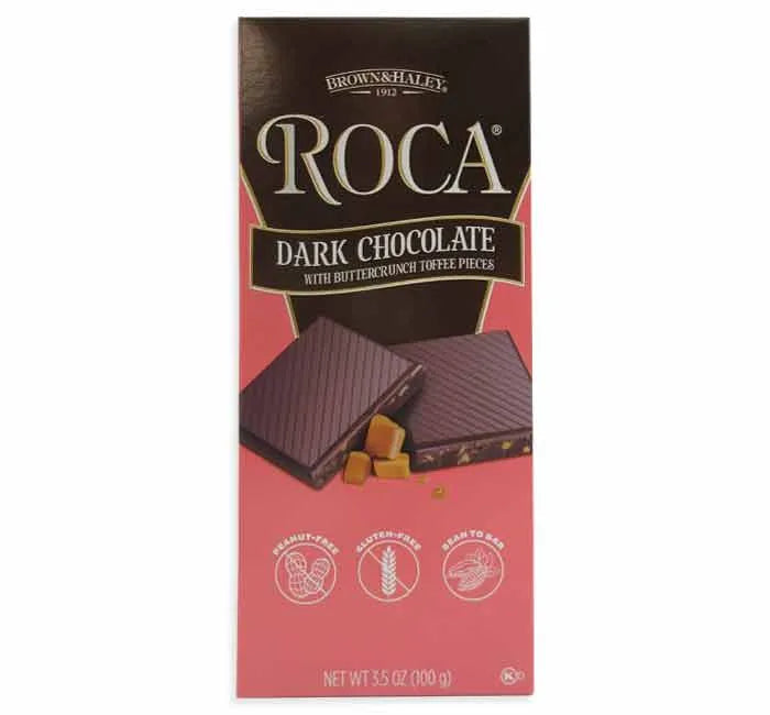 Roca Dark Chocolate Buttercrunch Toffee Bars : 12-Piece Box – Candy ...