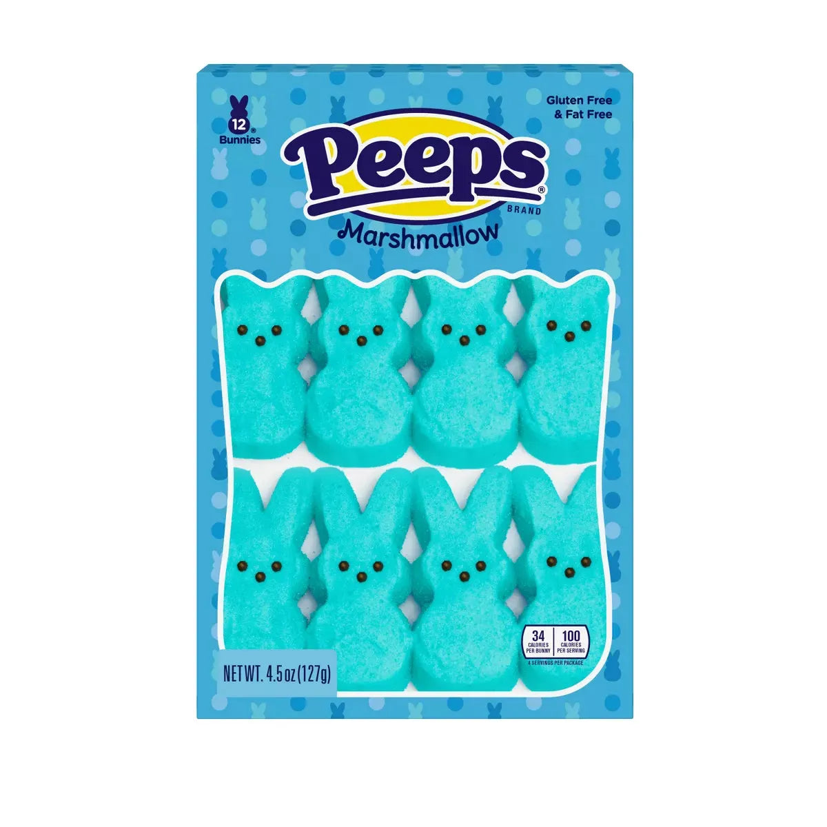 Peeps Marshmallow Candy Bunnies - Blue: 12-Piece Pack – Candy Warehouse
