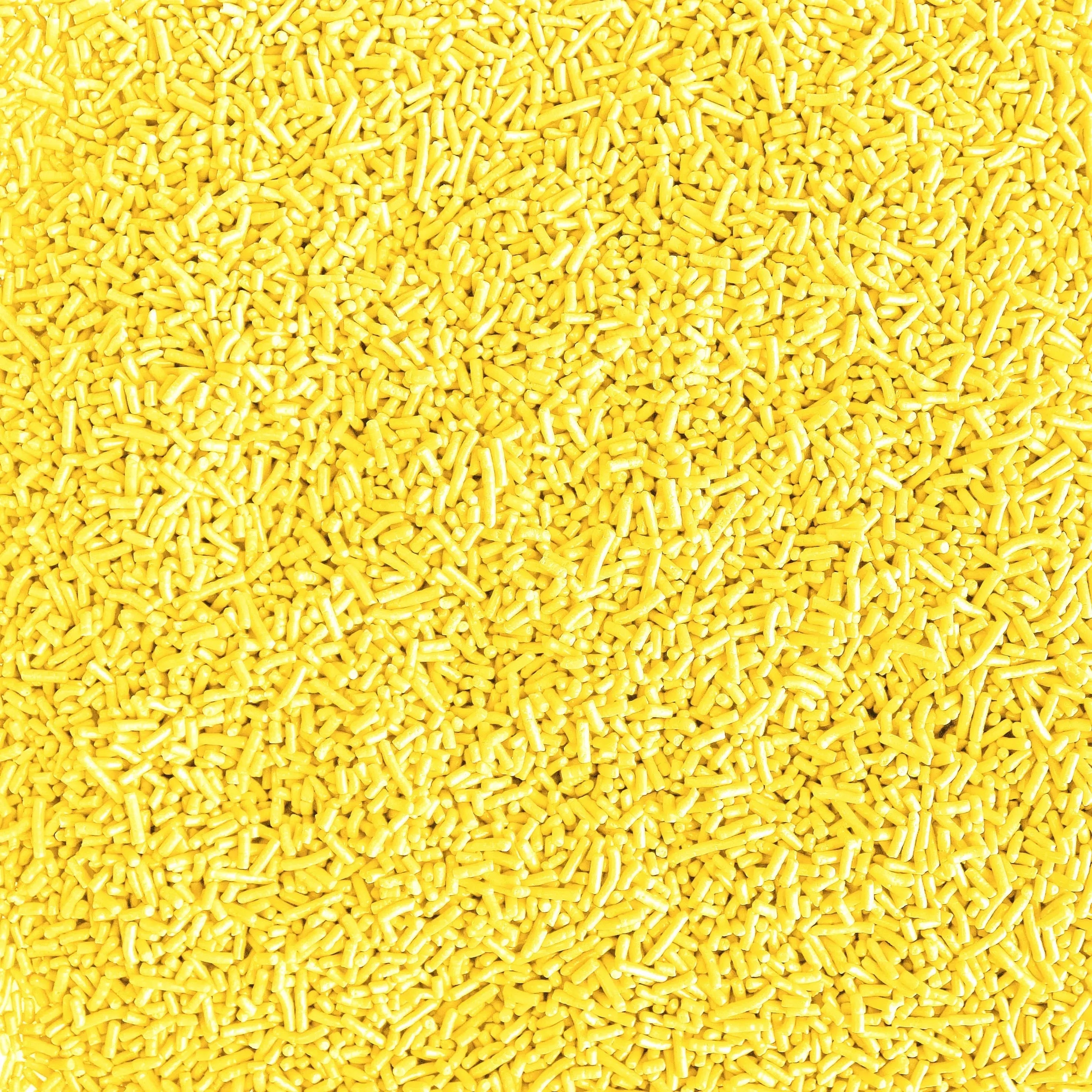 Sprinkle Pop Lemon Yellow Solid Colored Sprinkles | Candy Warehouse