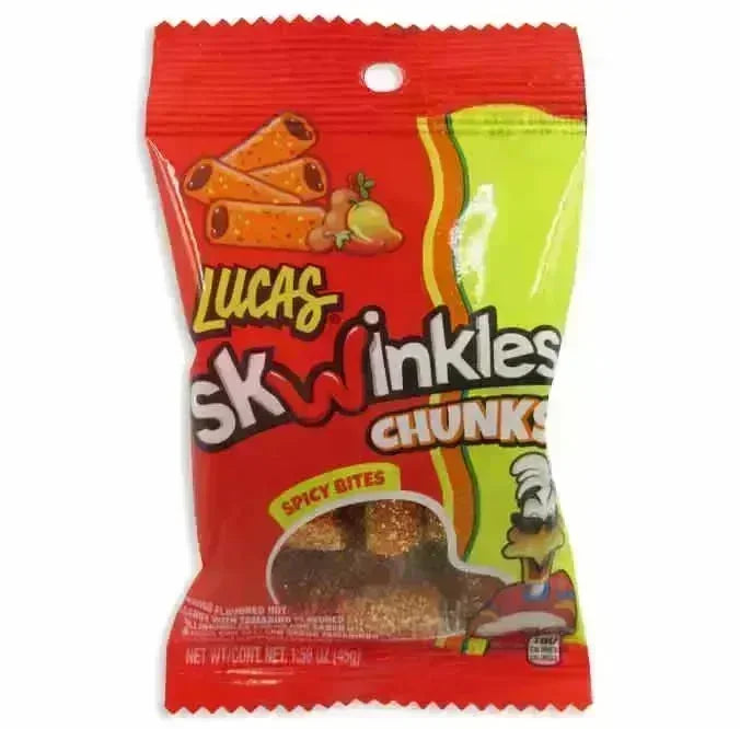 Lucas Skwinkles Mango Chunks - Spicy Bites: 6-Piece Case – Candy Warehouse