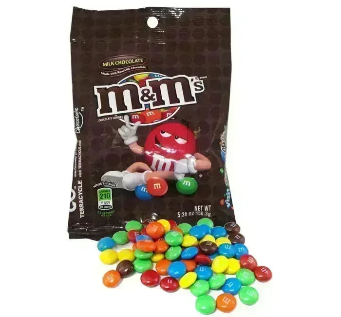 Milk Chocolate M&M's Candy Peg Bags: 12-Piece Box – Candy Warehouse