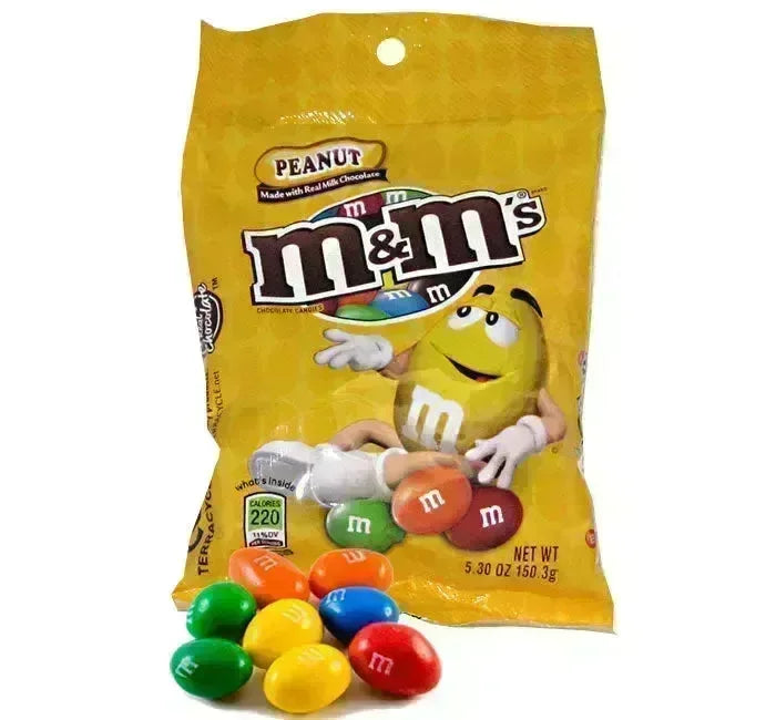 Peanut M&M's Candy Peg Bags: 12-Piece Box – Candy Warehouse